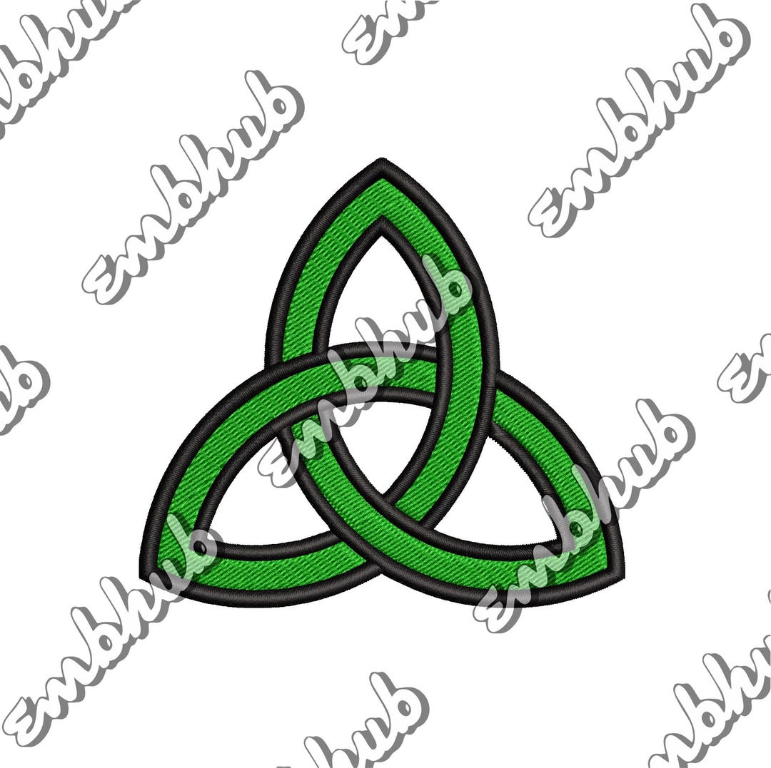Celtic Trinity Knot Filled Digitized Embroidery File - Etsy