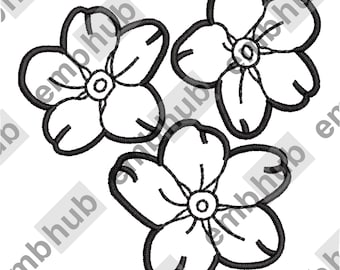 Blueberry Digitized Embroidery File - Etsy