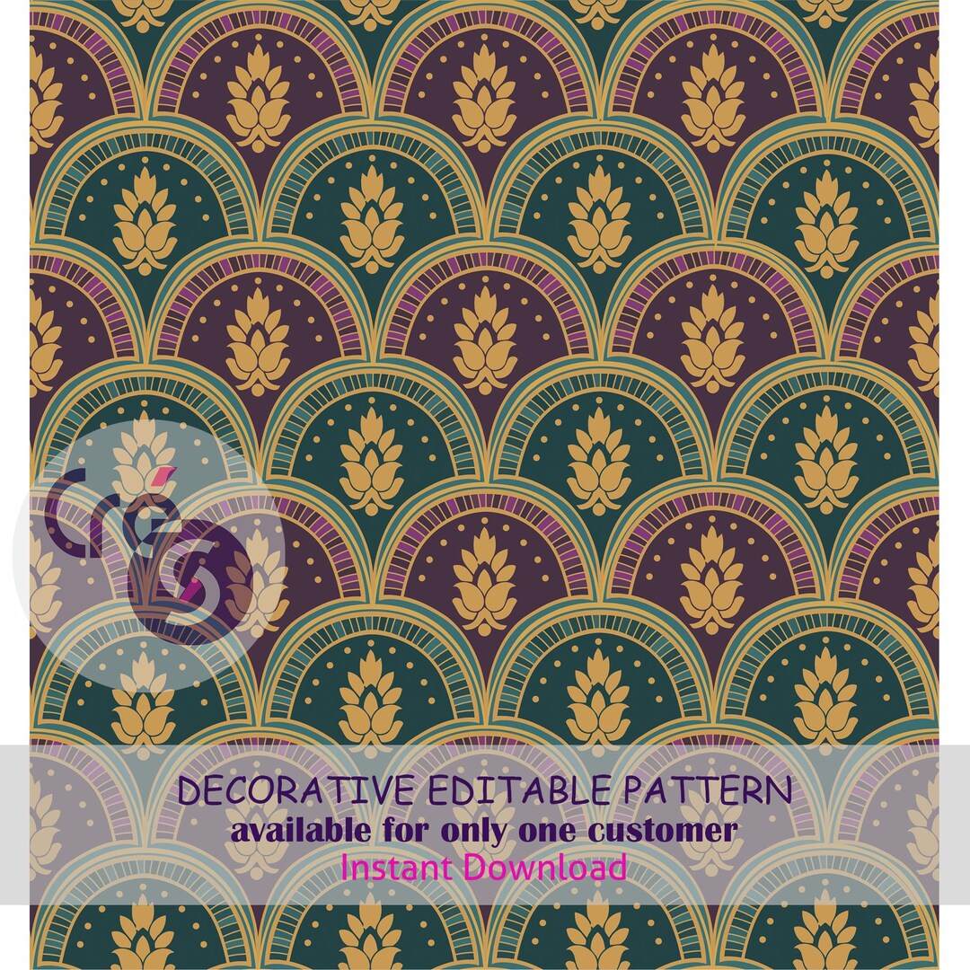 Indian Royalty Jewels Seamless Patterns / Custom Pattern Design ...
