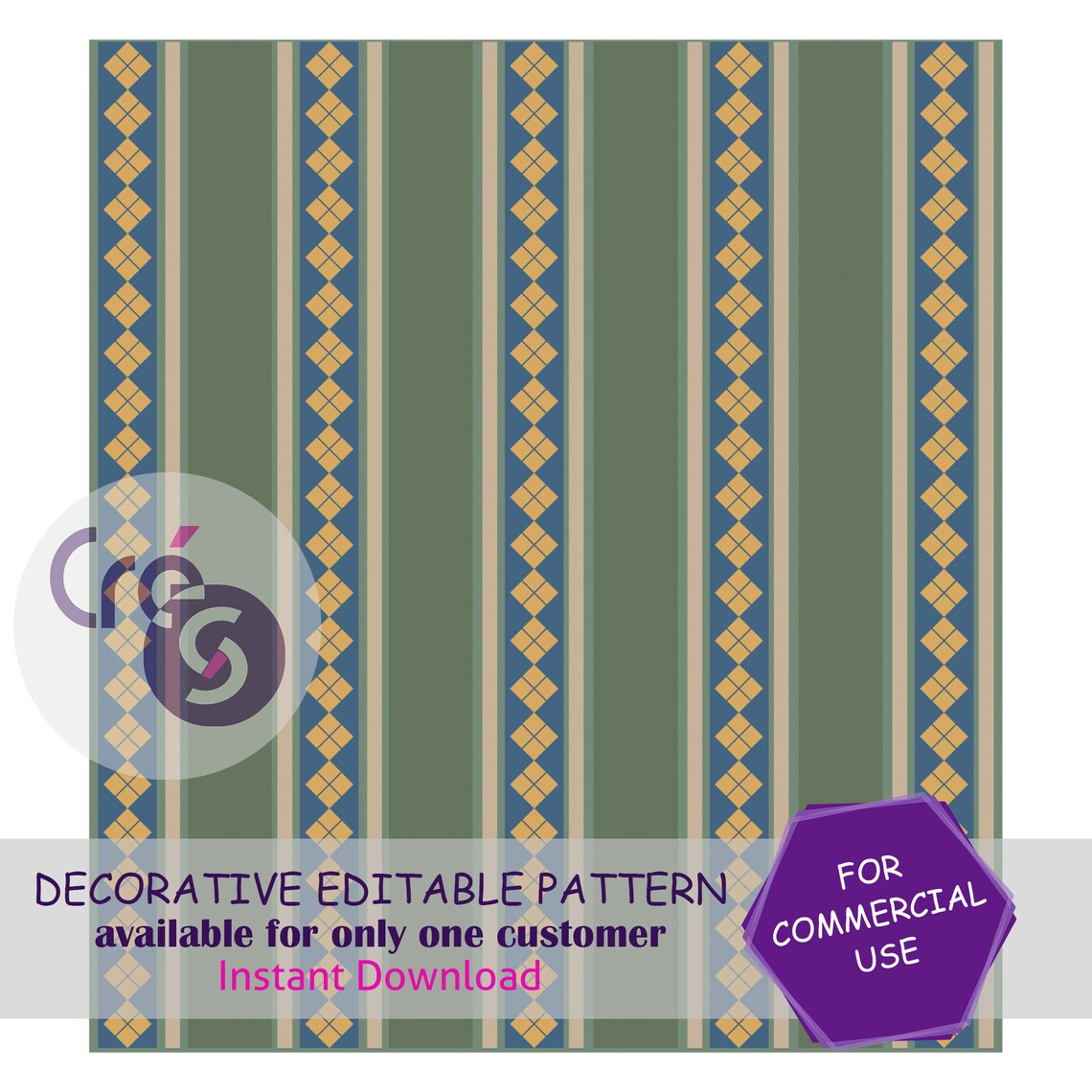 Stripes Seamless Patterns / Custom Pattern Design / Textile / Digital ...