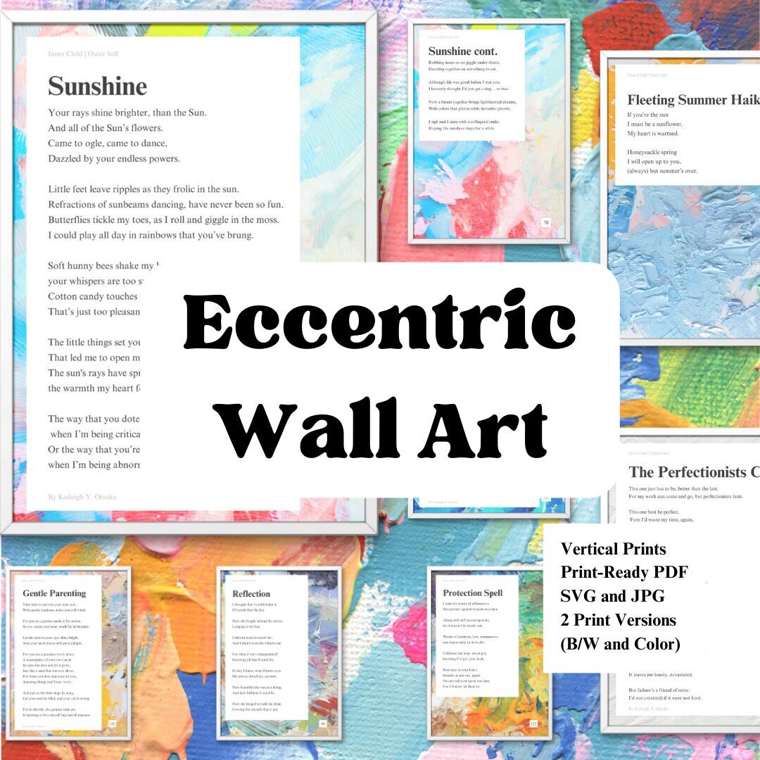Eccentric Wall Art, Painting Wall Art Set, Printable Wall Art ...