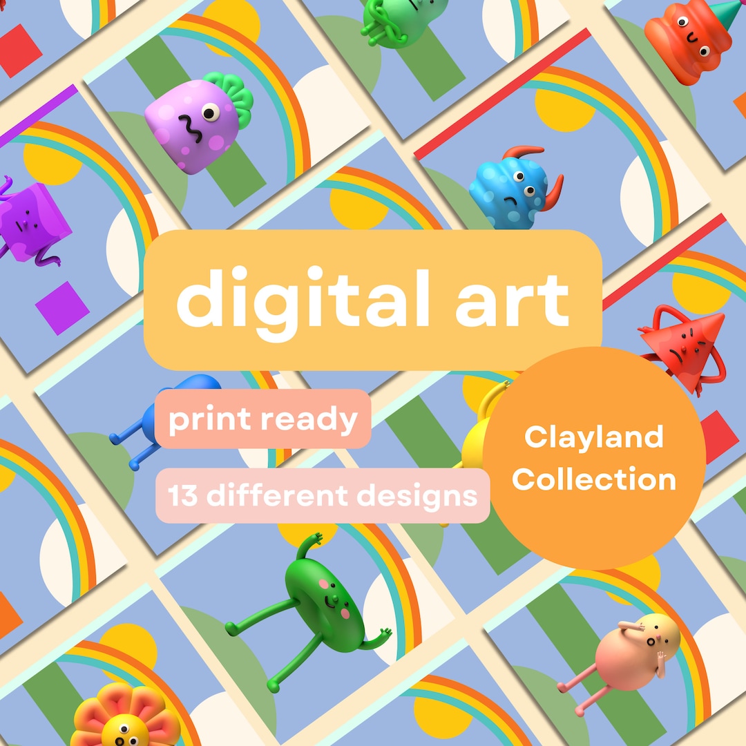 Art Bundle | Teacher Appreciation Gift | Printable Artwork | Non-toy ...