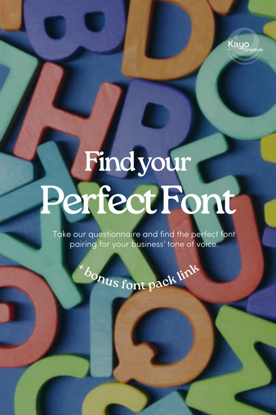 Choosing a Font Questionnaire, Find the Perfect Font, Font Pack, Small ...