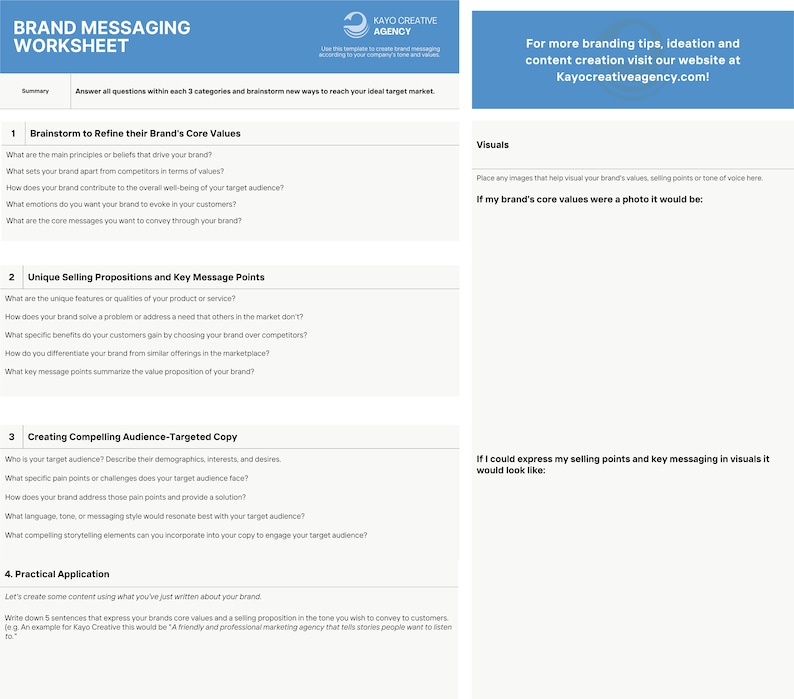 Brand Strategy Template, Branding Guidelines, Done for You, Brand ...