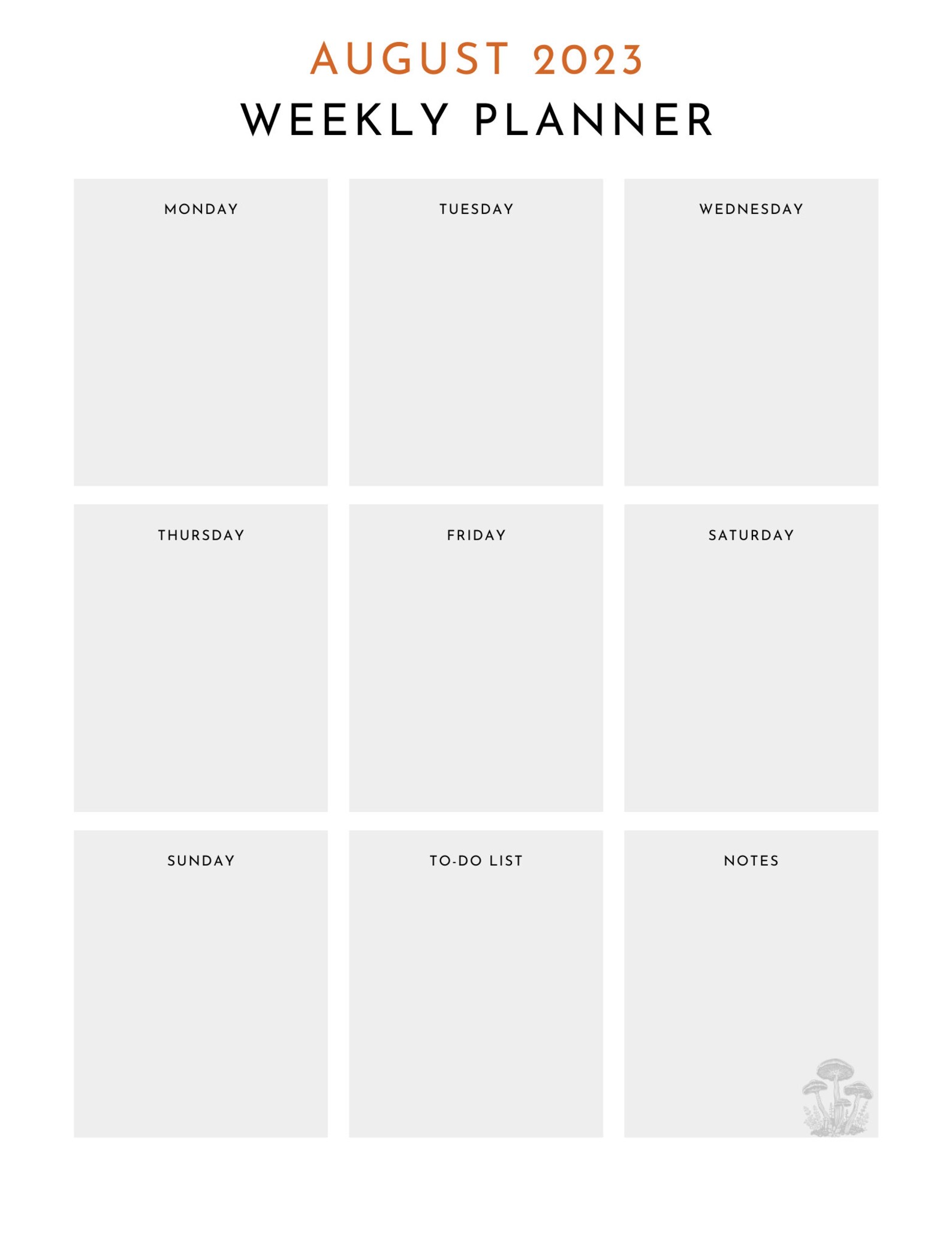 August Digital Planner, Goodnotes Planner, Daily Planner, Weekly ...