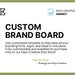 Custom Brand Board, Customized Branding, Done for You, Digital Print ...