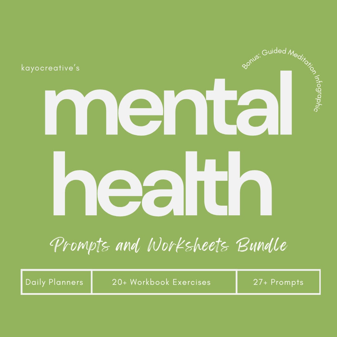 Mental Health Journal Prompts, Somatic Therapy Exercises, Daily Planner ...