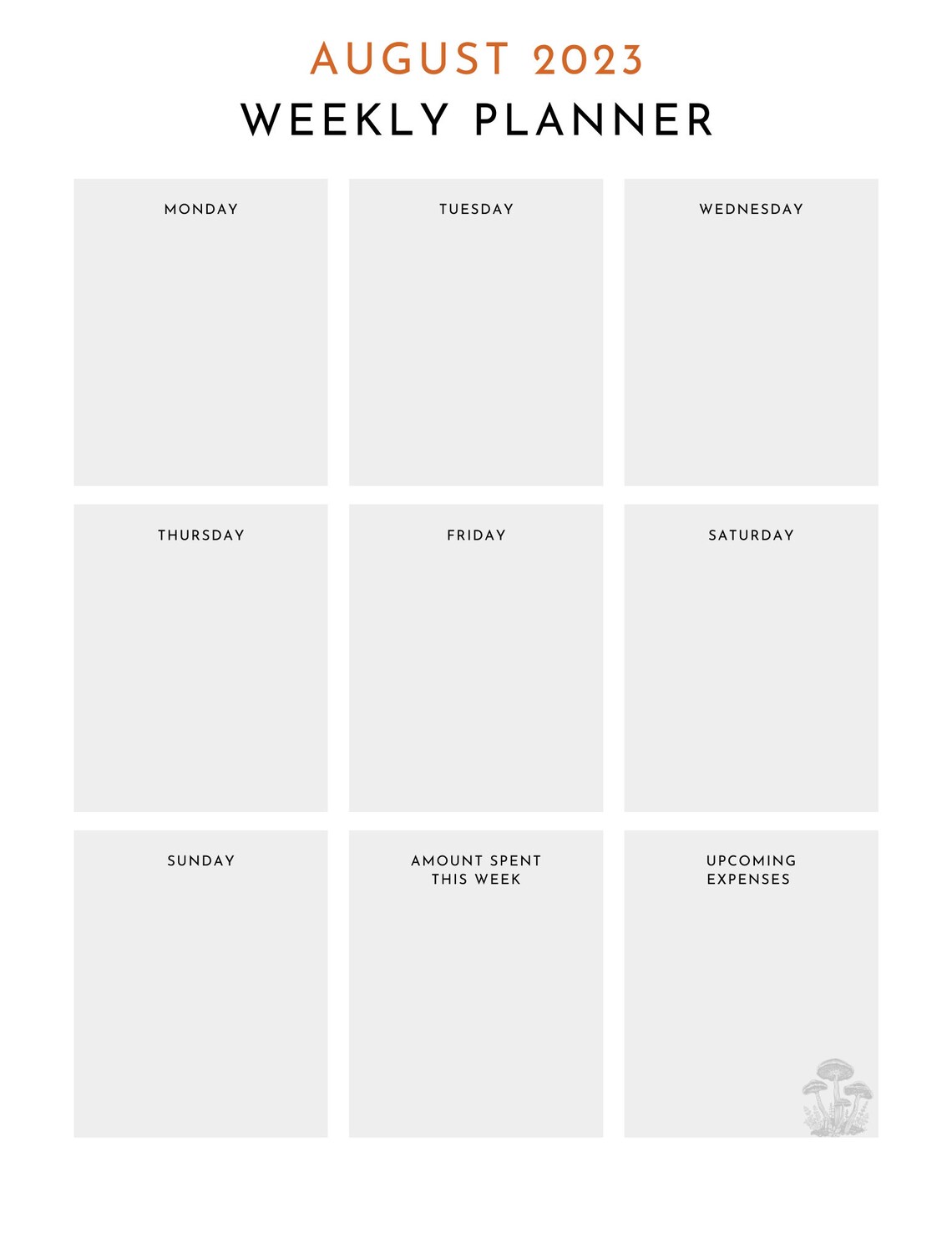 August Digital Planner, Goodnotes Planner, Daily Planner, Weekly ...