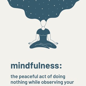 Mindfulness Poster, Breathwork Poster, Meditation Infographic, Mental ...
