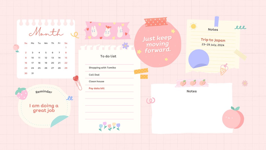 Cute Desktop Wallpaper, Desktop Wallpaper Organization, Playful Fall ...