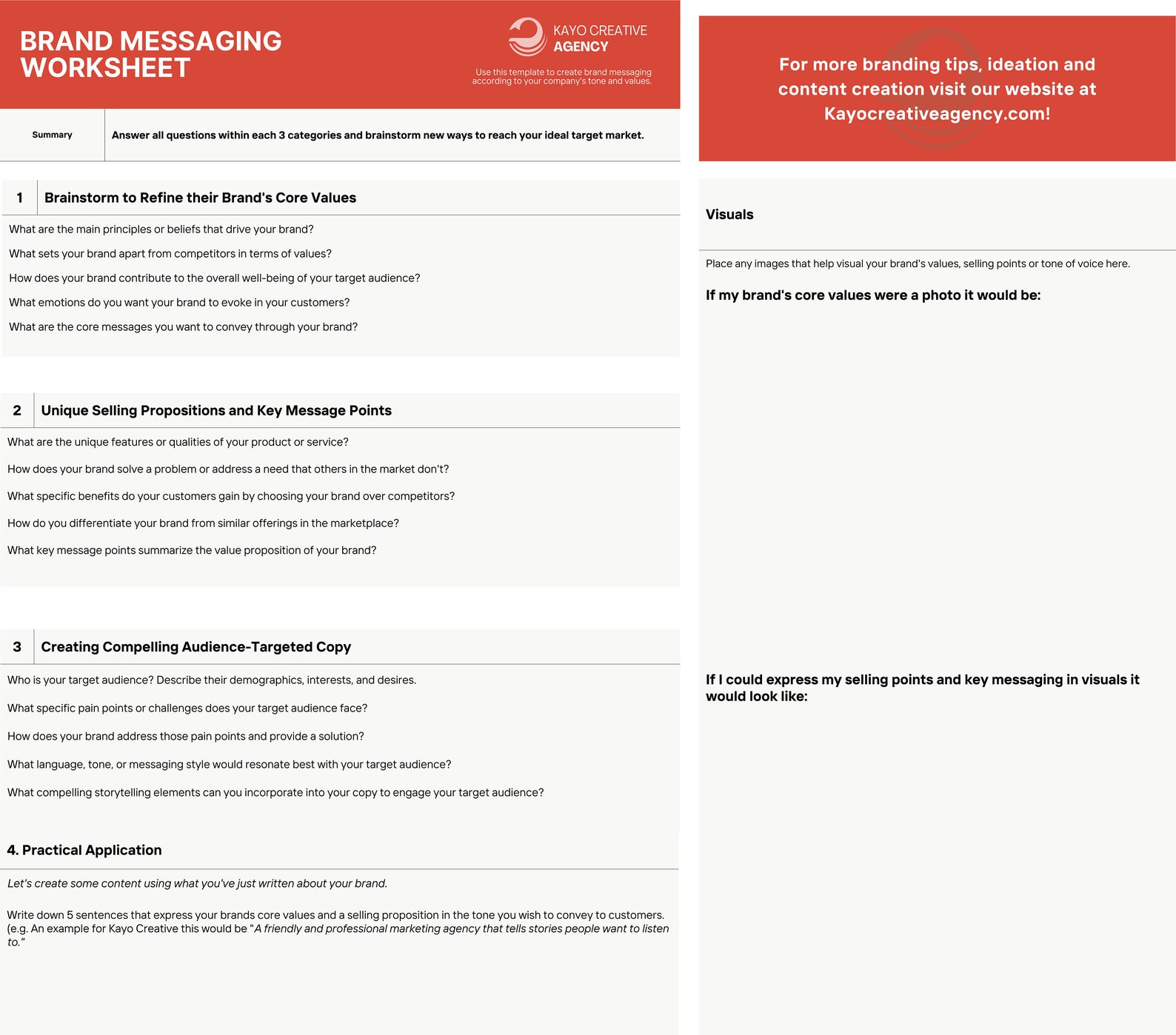 Brand Strategy Template, Branding Guidelines, Done for You, Brand ...