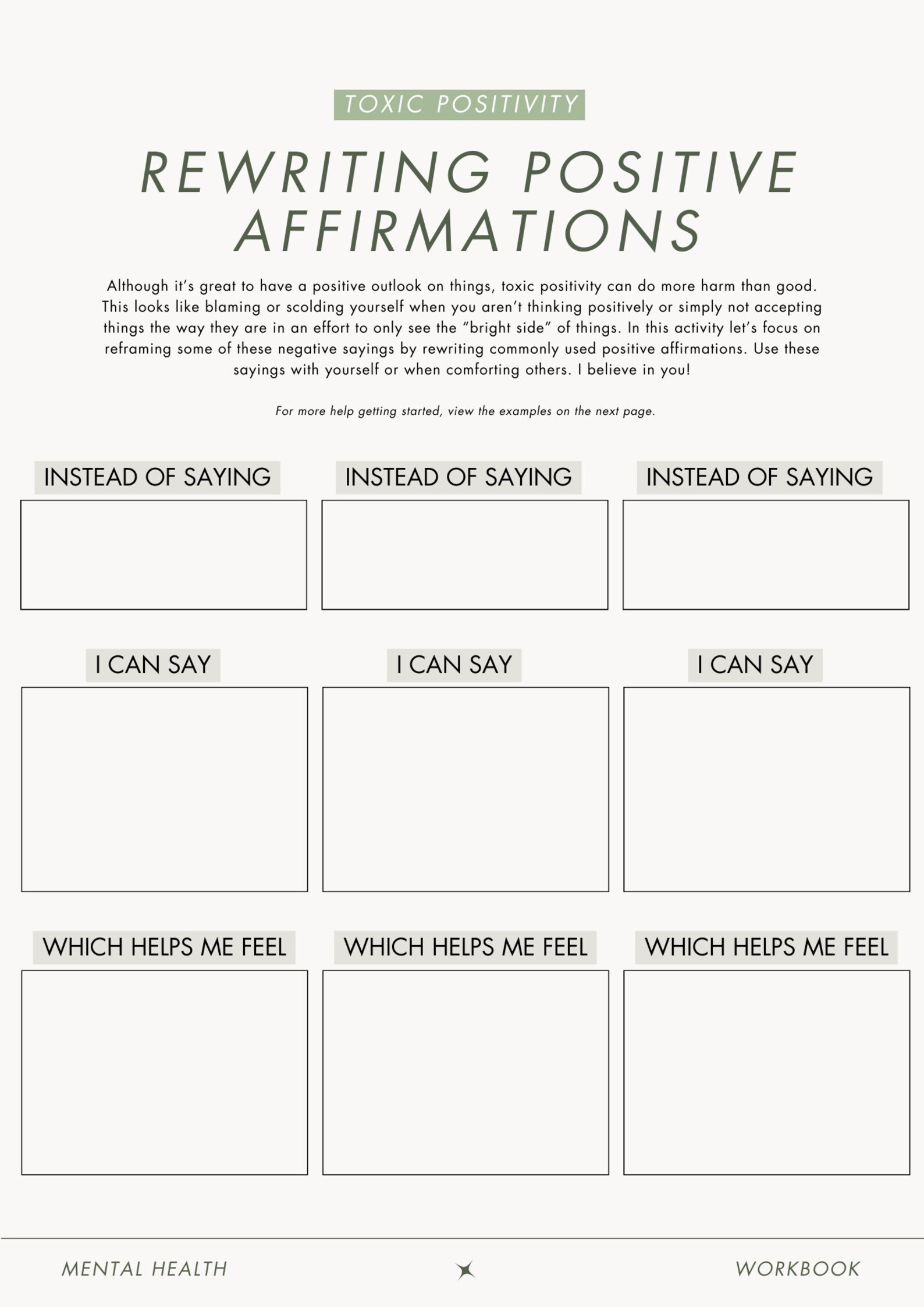 ADHD Workbook | ADHD Exercises | CBT Exercises | Goal Planning ...