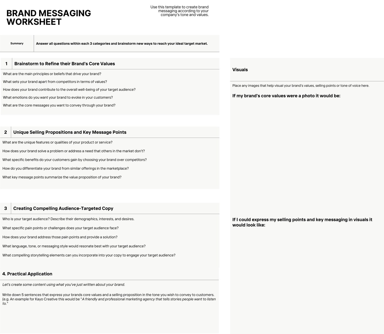 Brand Strategy Template, Branding Guidelines, Done for You, Brand ...