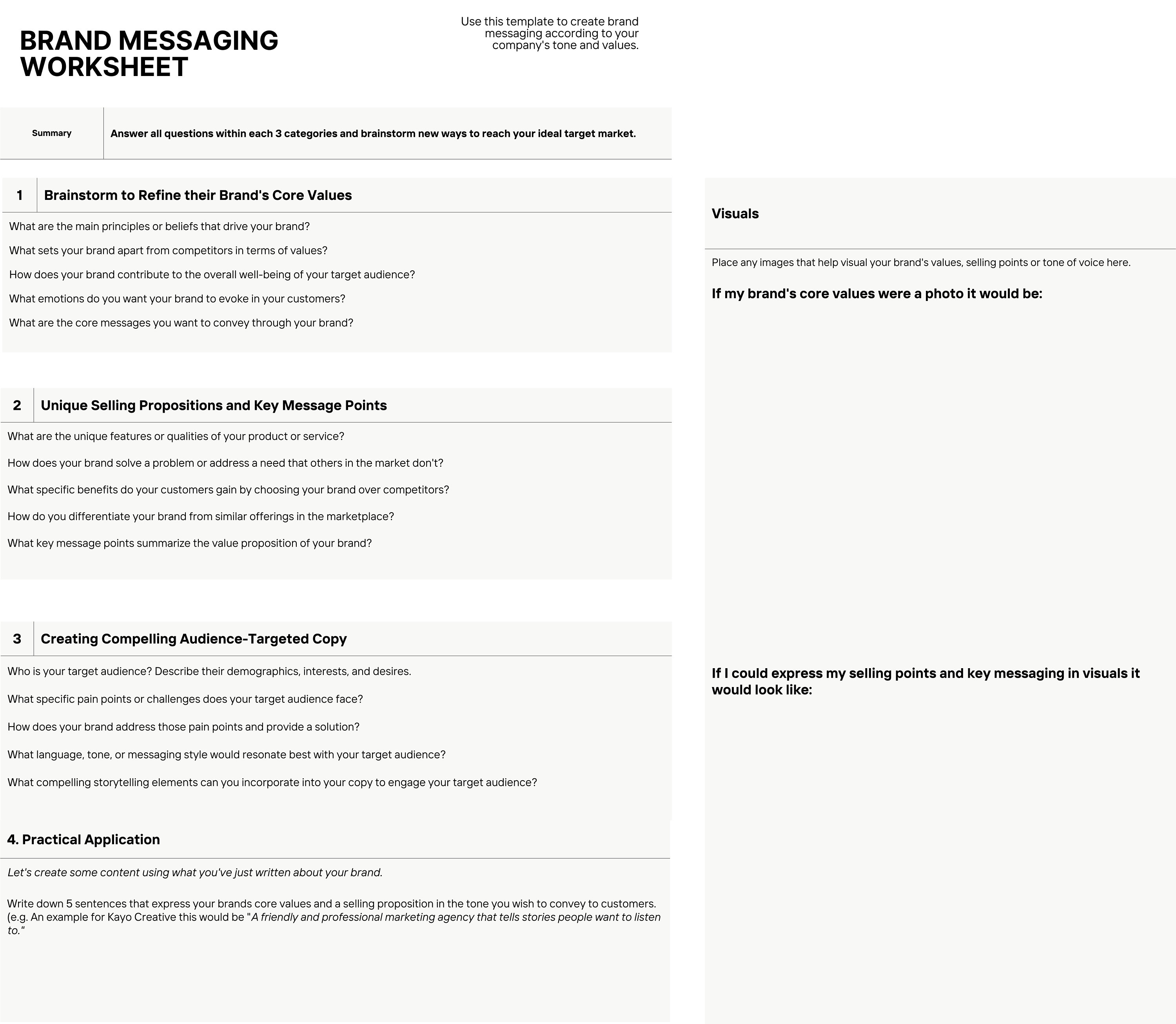 Brand Strategy Template, Branding Guidelines, Done for You, Brand ...