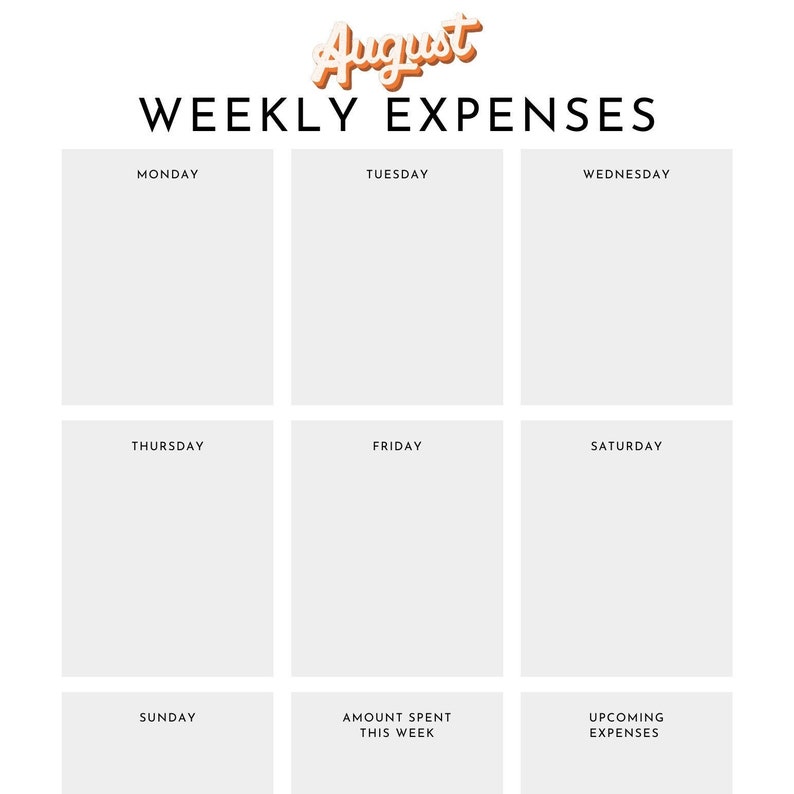 August Digital Planner, Goodnotes Planner, Daily Planner, Weekly ...