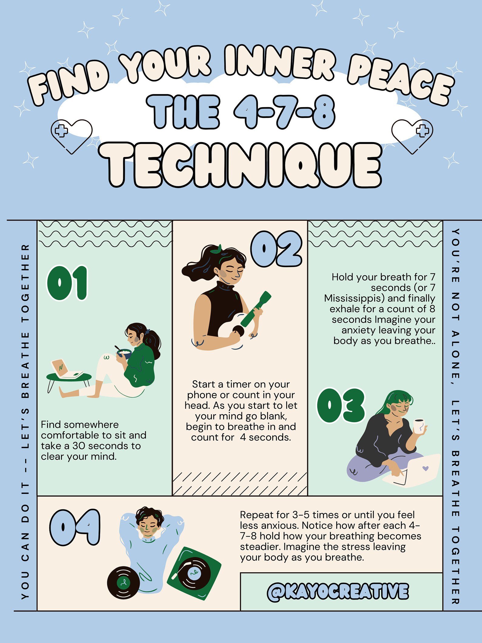 Anxiety Relief Poster, Mental Health Posters, Digital Mental Health ...