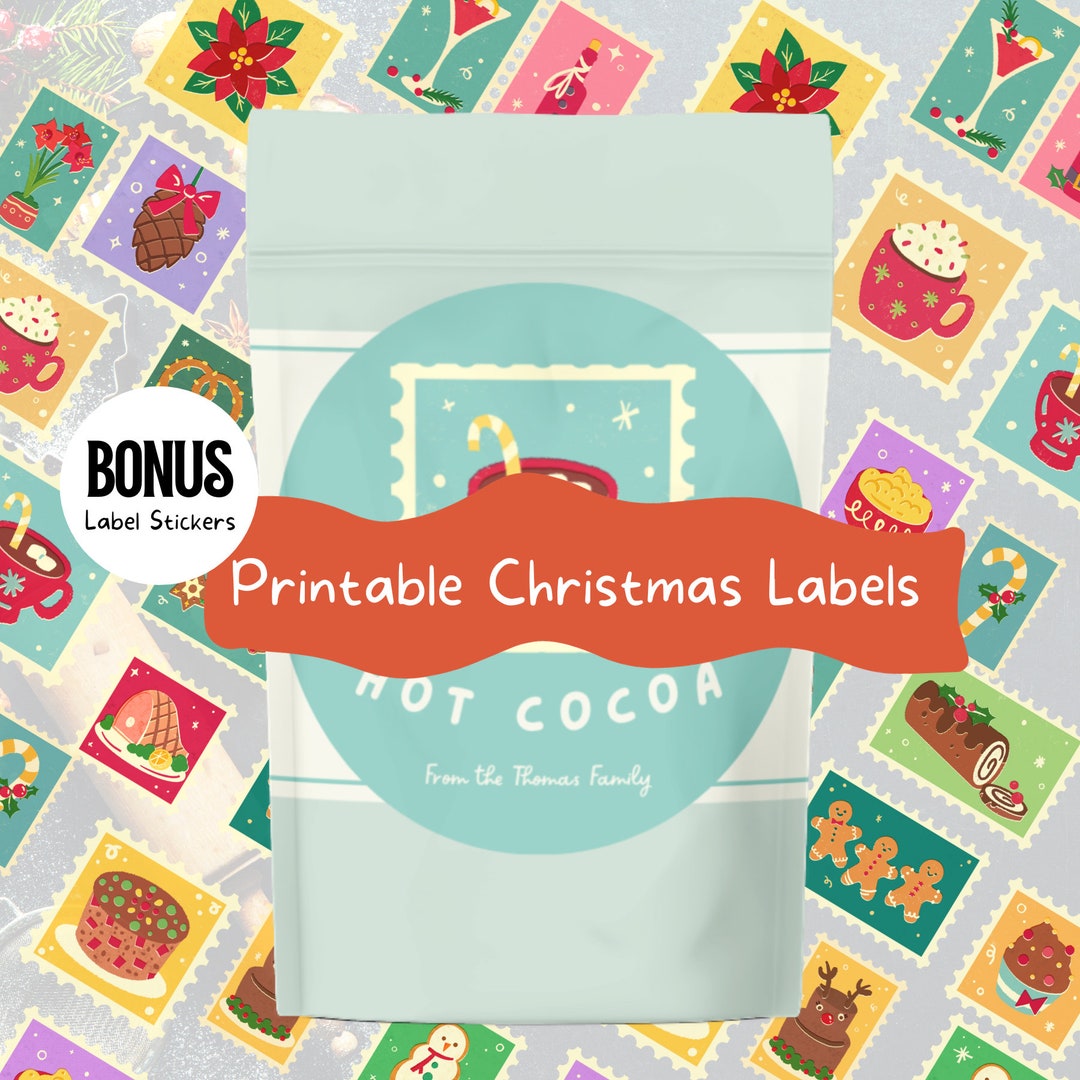 Christmas Labels Set | Christmas Labels Stickers | Christmas Labels ...