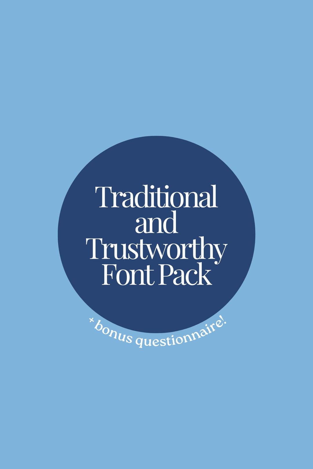 Digital Font Pack Traditional and Trustworthy Fonts Choose a - Etsy