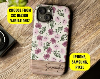 Flower Phone Case, Bright Colored Flower Phone Case, Iphone, Galaxy ...