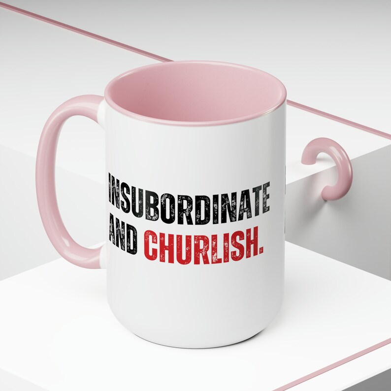 Insubordinate and Churlish Mug,funny Mens Mug,funny Womens Mug,funny ...