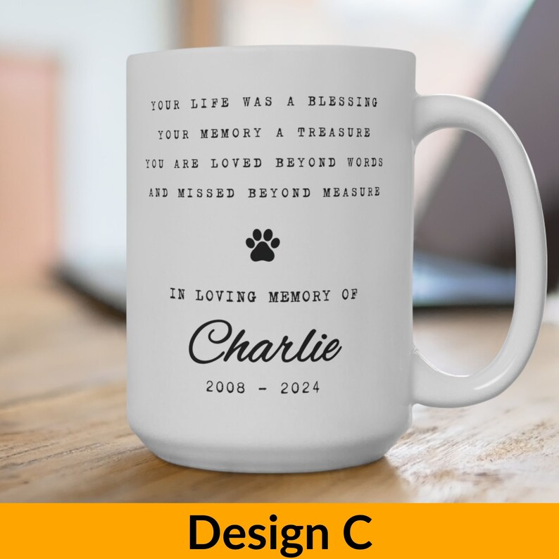 Pet Memorial Gift Mug, Dog Memorial Gift, Pet Loss Gifts, Loss of Dog ...