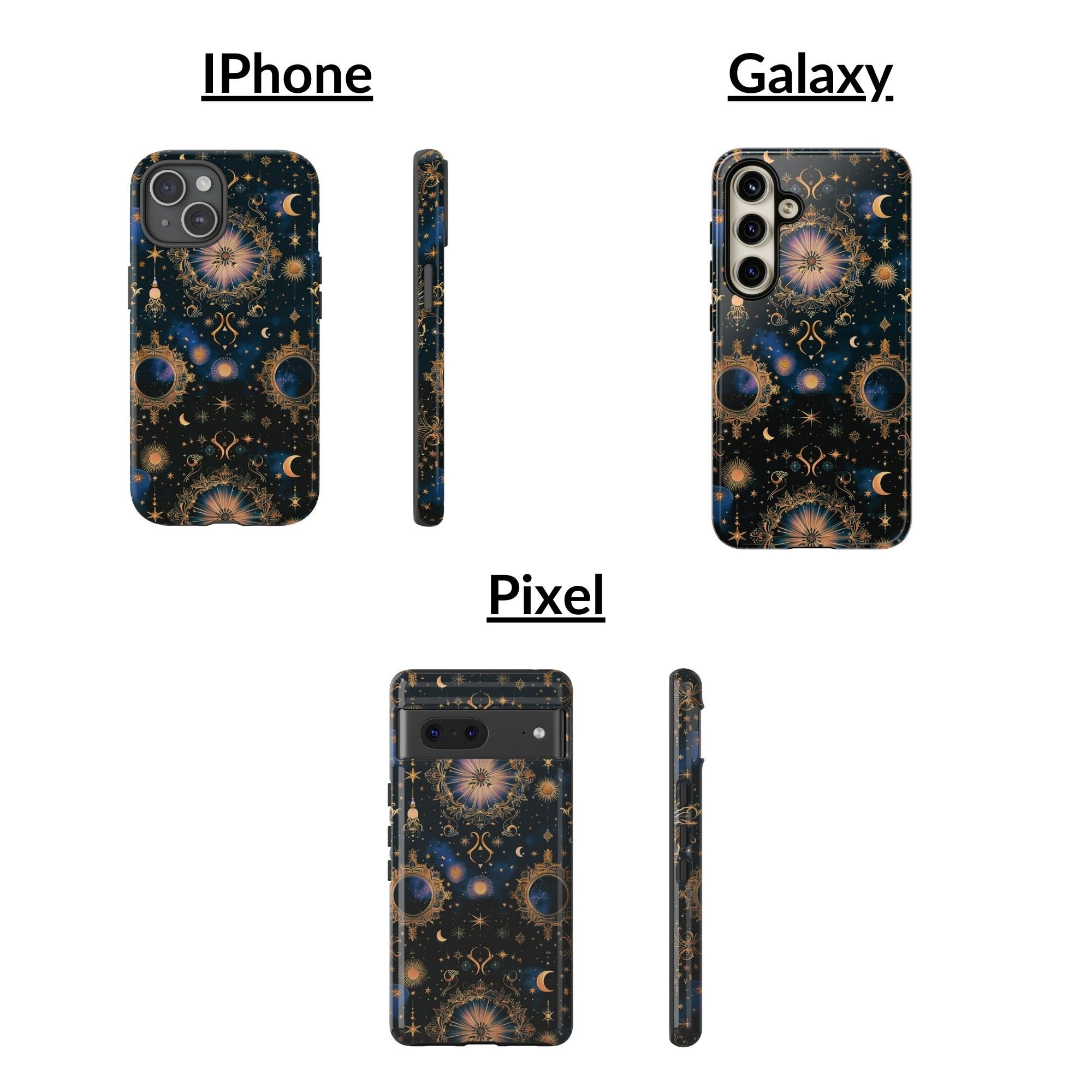 Celestial Mystical Cosmic Phone Case for iPhone Google Pixel Samsung ...
