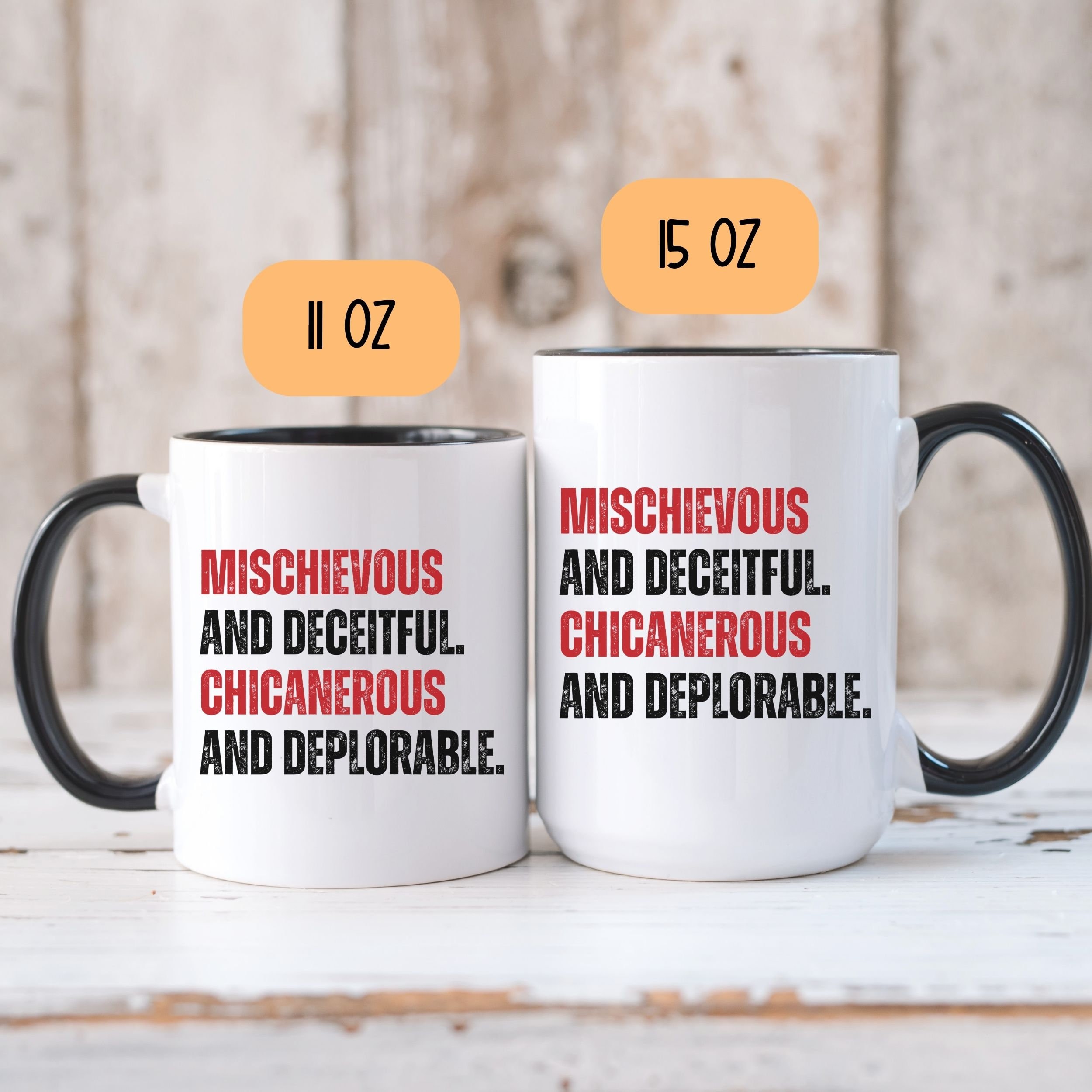 Mischievous and Deceitful Mug,funny Mens Mug,funny Womens Mug,funny ...