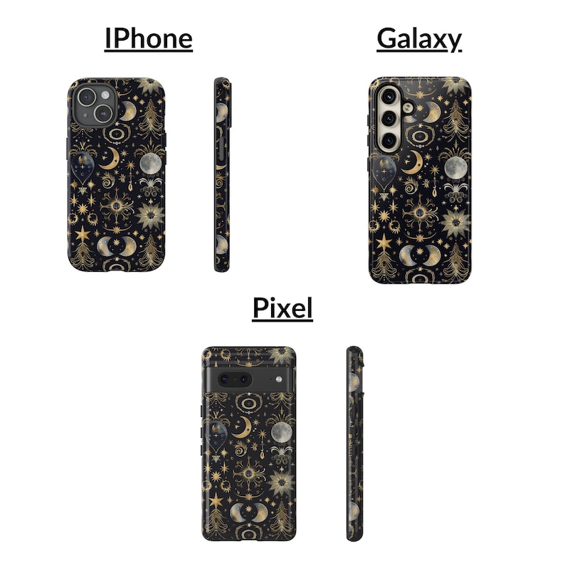 Celestial Mystical Cosmic Phone Case for iPhone Google Pixel Samsung ...