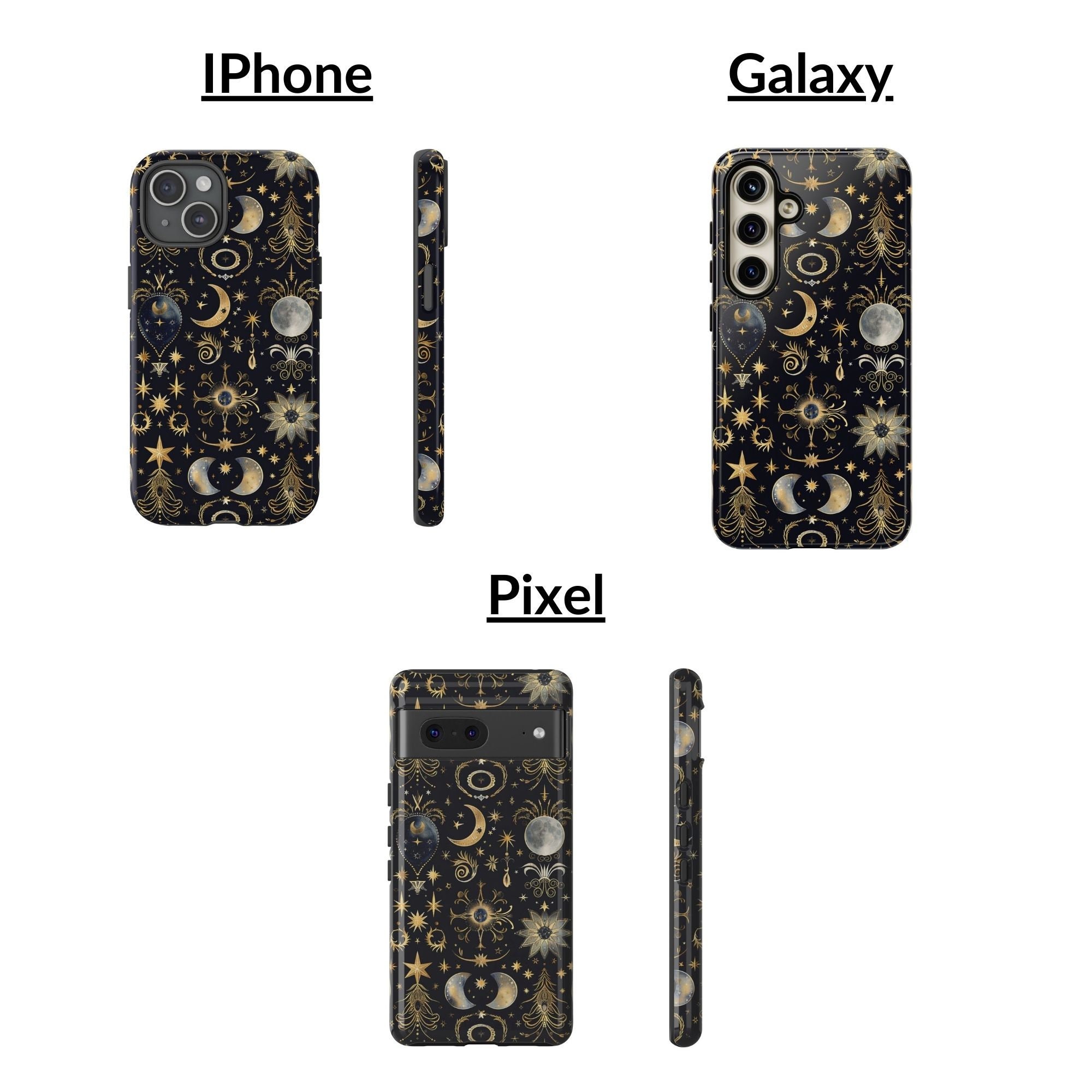 Celestial Mystical Cosmic Phone Case for iPhone Google Pixel Samsung ...