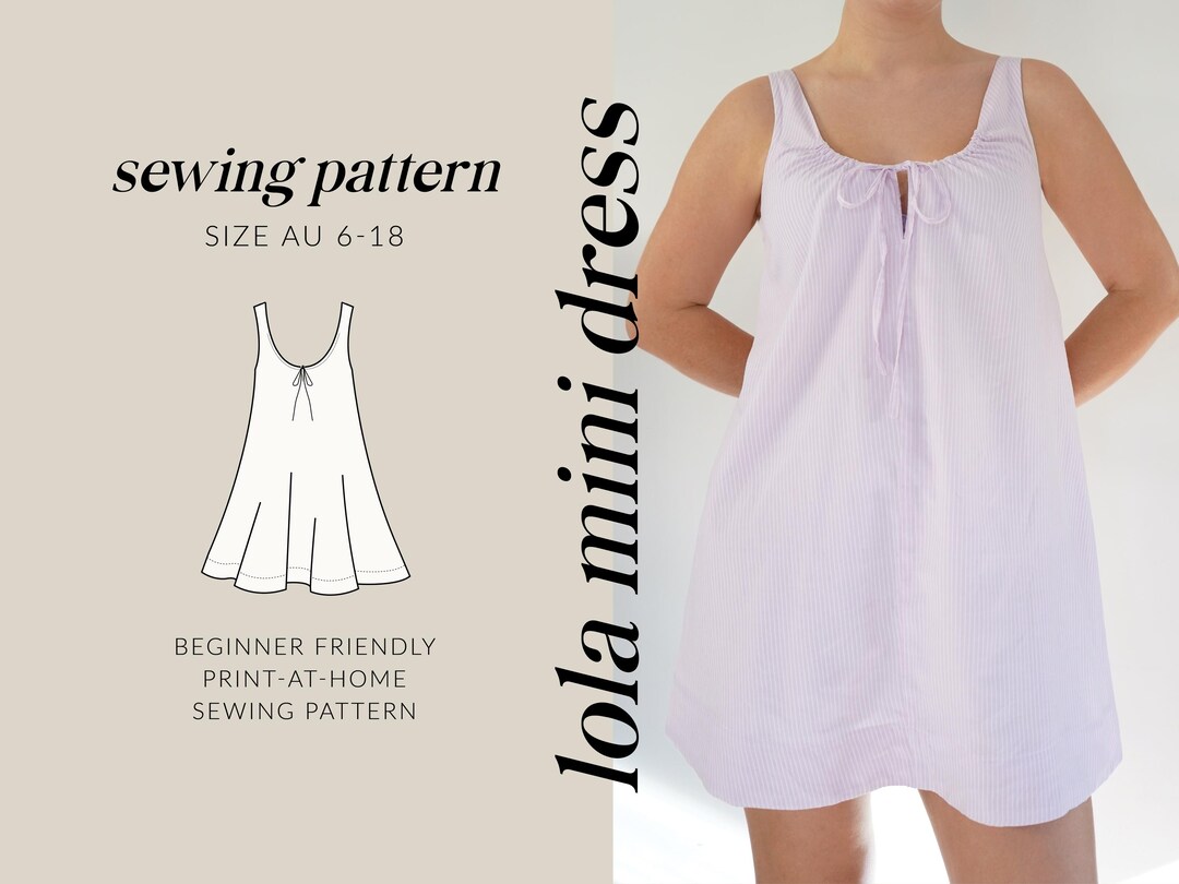 Lola Shift Dress | Digital Sewing Pattern | 6 - 18 - Etsy