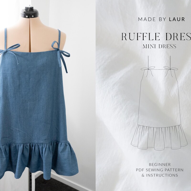 Ruffle Dress - Etsy