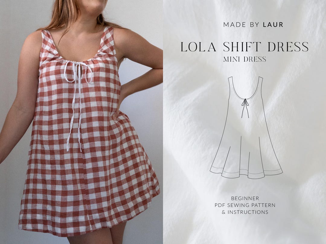 Lola Shift Dress | Digital Sewing Pattern | 6 - 18 - Etsy