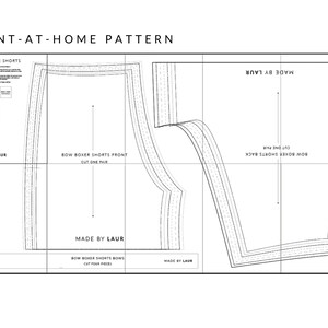 Bow Boxer Shorts PDF Sewing Pattern | AU 6-18 | Beginner Friendly ...