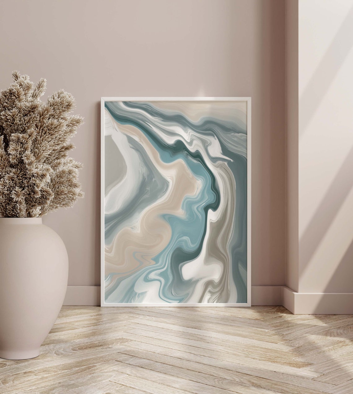 Marble Print, Blue Printable Wall Art, Marble Decor, Blue Marble Home ...