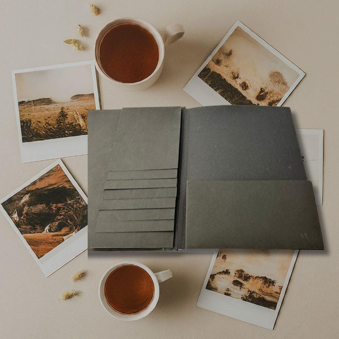 DIY Blank Scrapbook Folio Base With Double Waterfall – Hardcover, Some ...