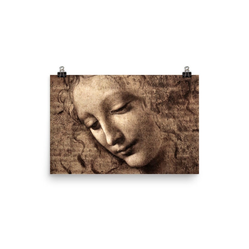 Leonardo Da Vinci's La Scapigliata circa 15061508 - Etsy
