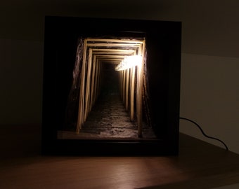 Library 3D Infinity Mirror - Etsy