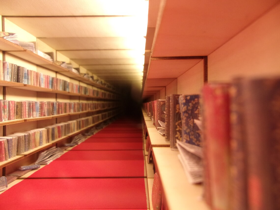 Library 3D Infinity Mirror - Etsy