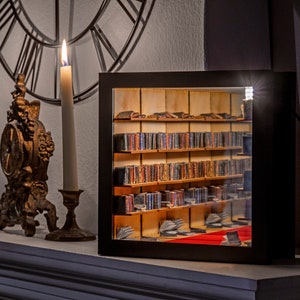 Library 3D Infinity Mirror - Etsy