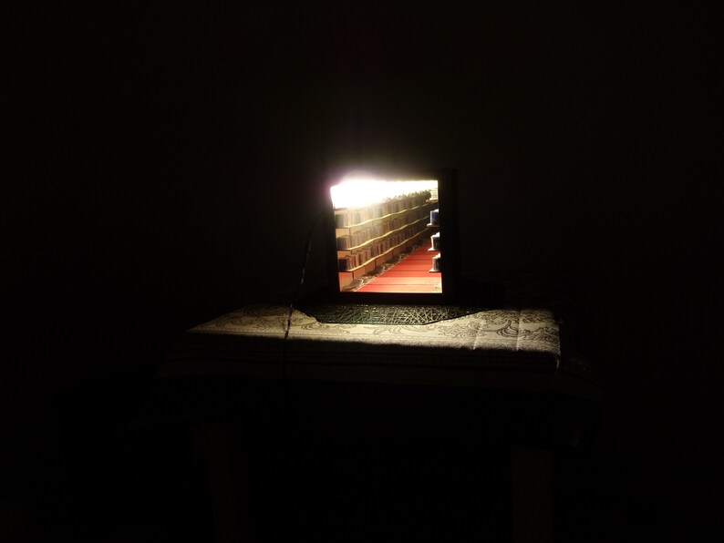 Library 3D Infinity Mirror - Etsy