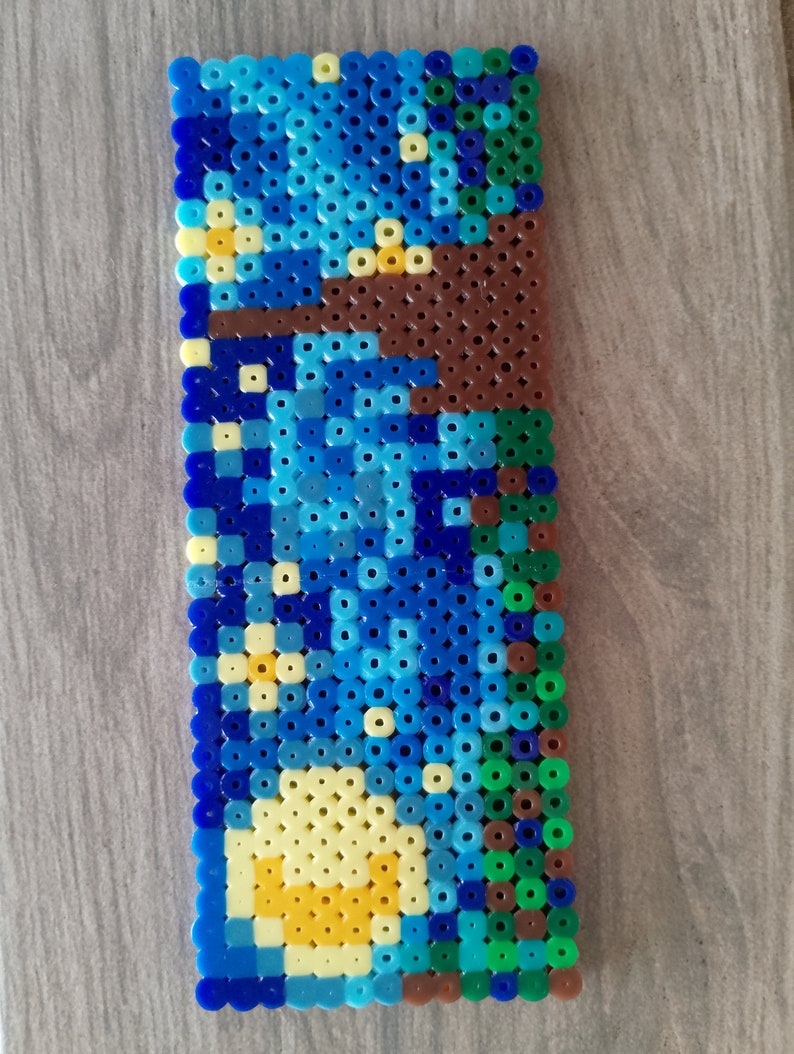 Handmade Starry Night Perler Bead Art – Van Gogh-inspired Design - Etsy