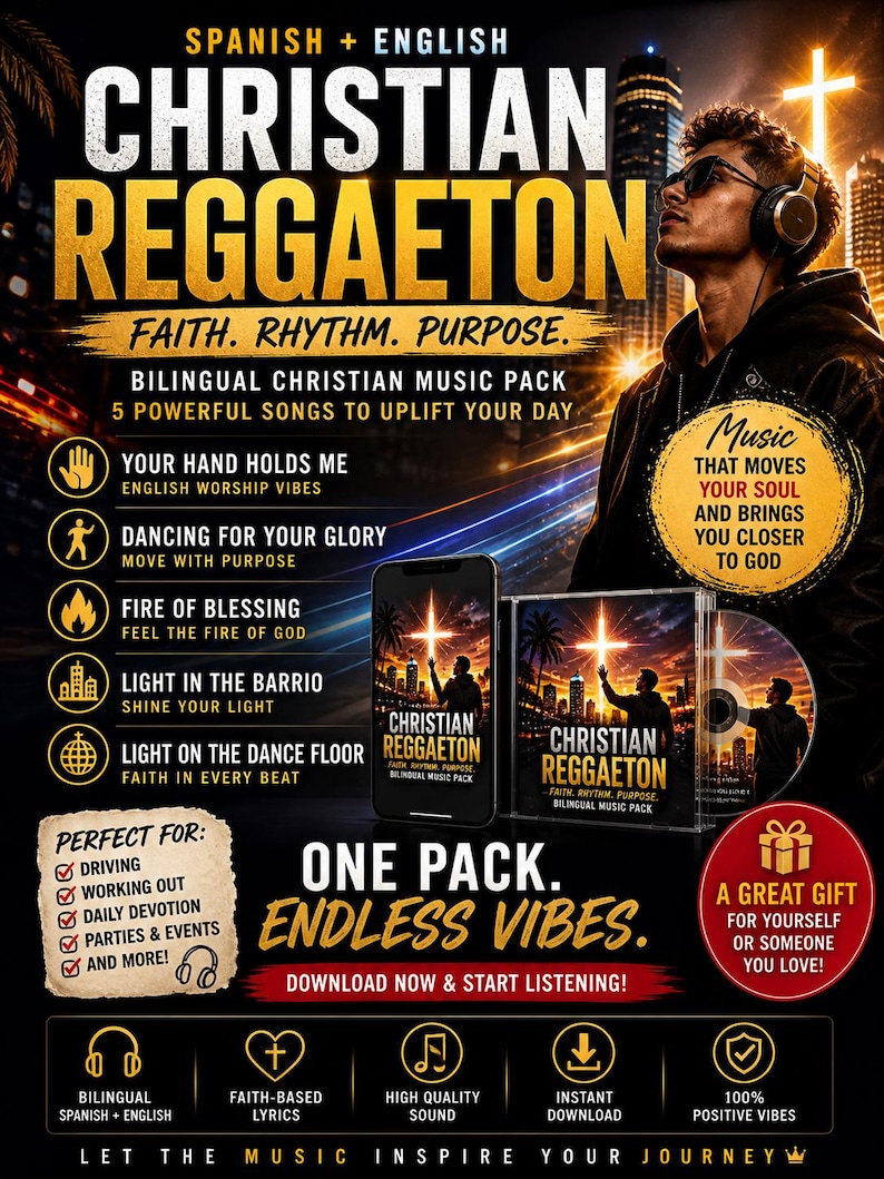 Christian Reggaeton Music Pack | Spanish & English Worship Songs ...
