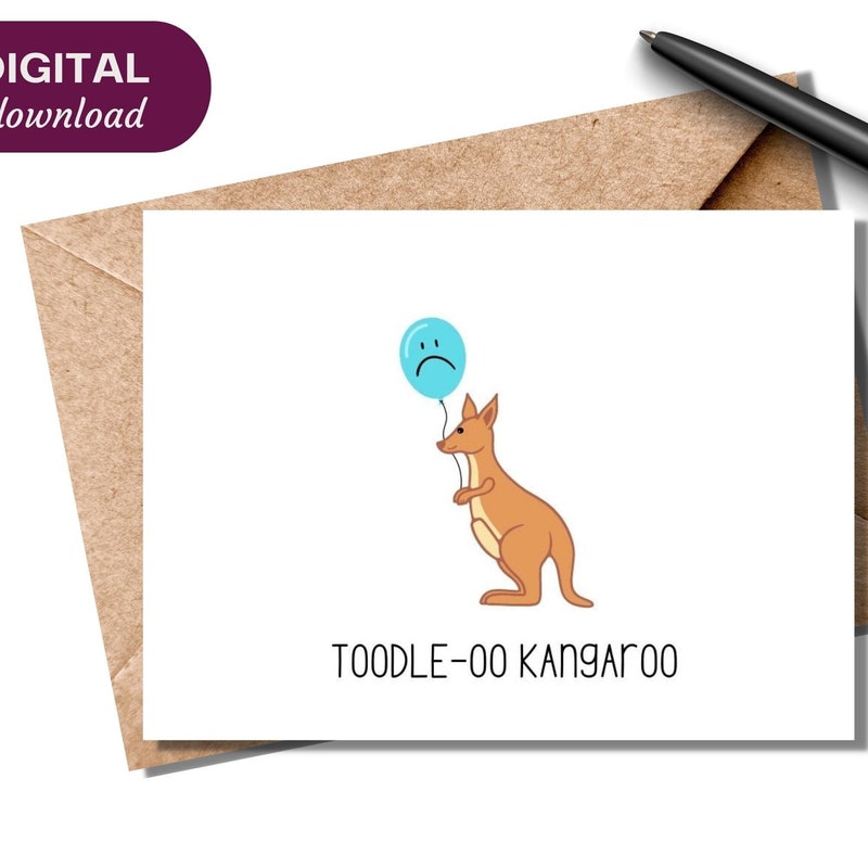 A6 Goodbye Card - Etsy