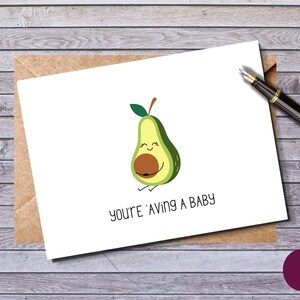 PRINTABLE Pregnancy Card, Baby Shower Card, Expectant Mother Card, Cute ...