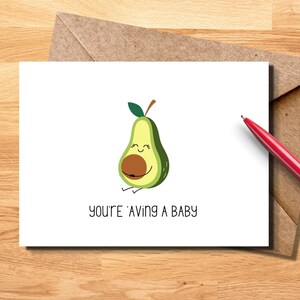 PRINTABLE Pregnancy Card, Baby Shower Card, Expectant Mother Card, Cute ...