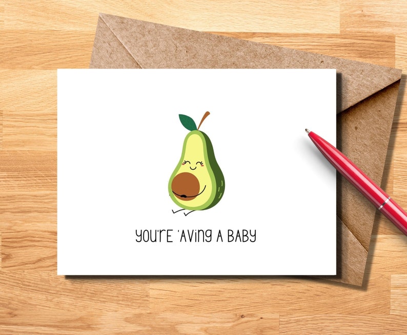 PRINTABLE Pregnancy Card, Baby Shower Card, Expectant Mother Card, Cute ...
