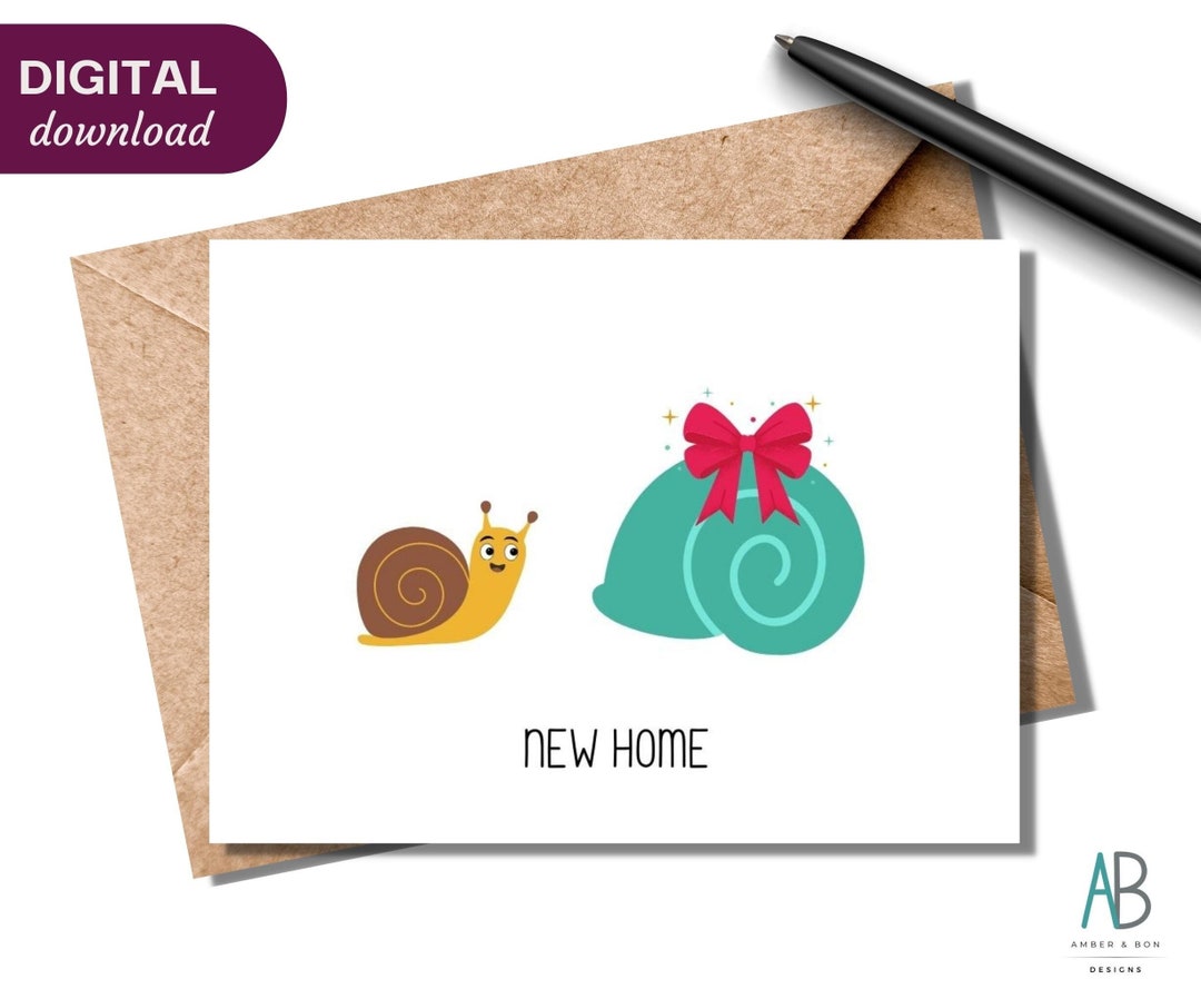 PRINTABLE New Home Card, Housewarming Card, Moving Card, First Home ...