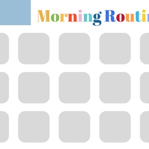 Daily Visual Routine Chart With Cards Morning Afternoon Evening ...