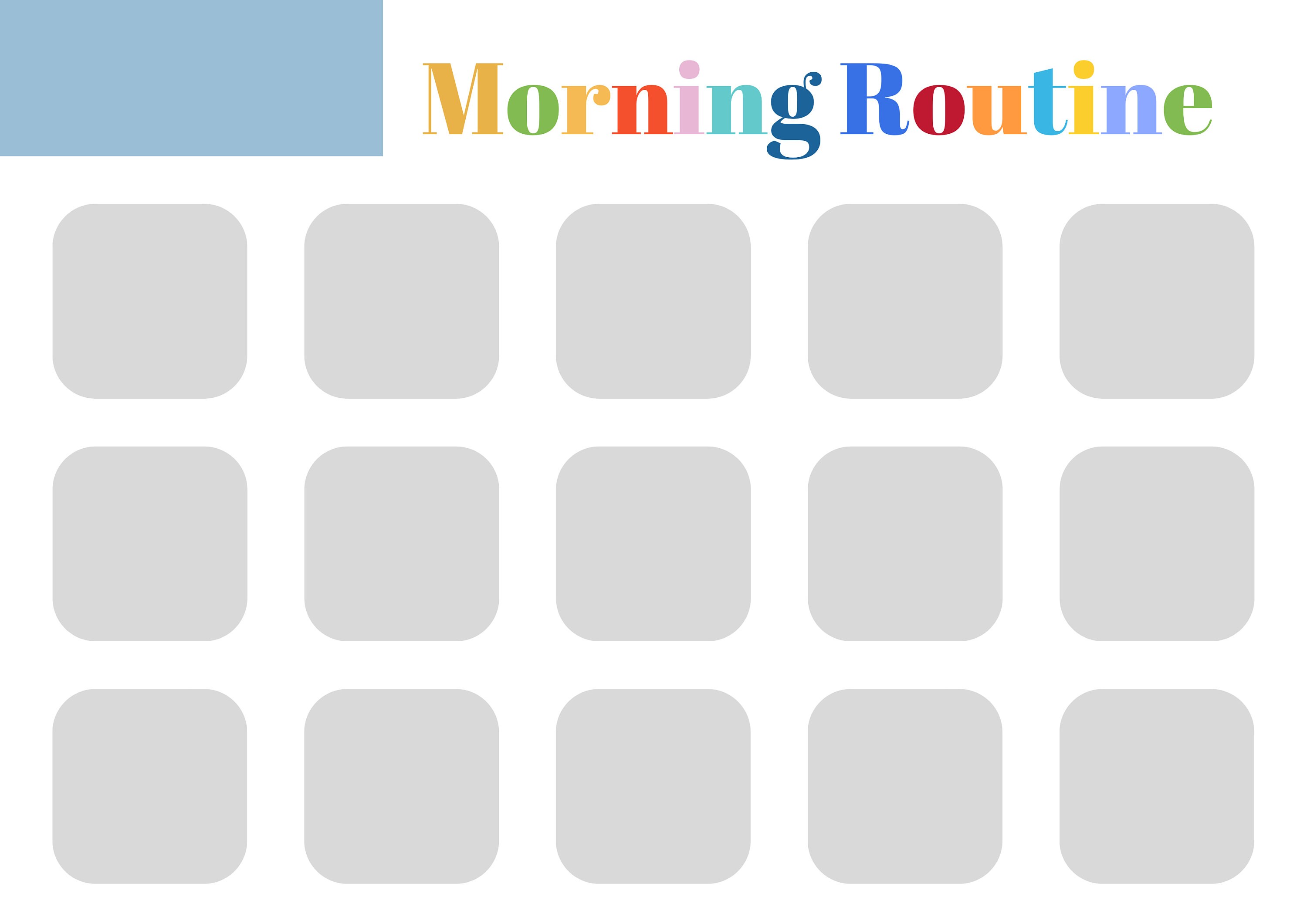 Daily Visual Routine Chart With Cards Morning Afternoon Evening ...