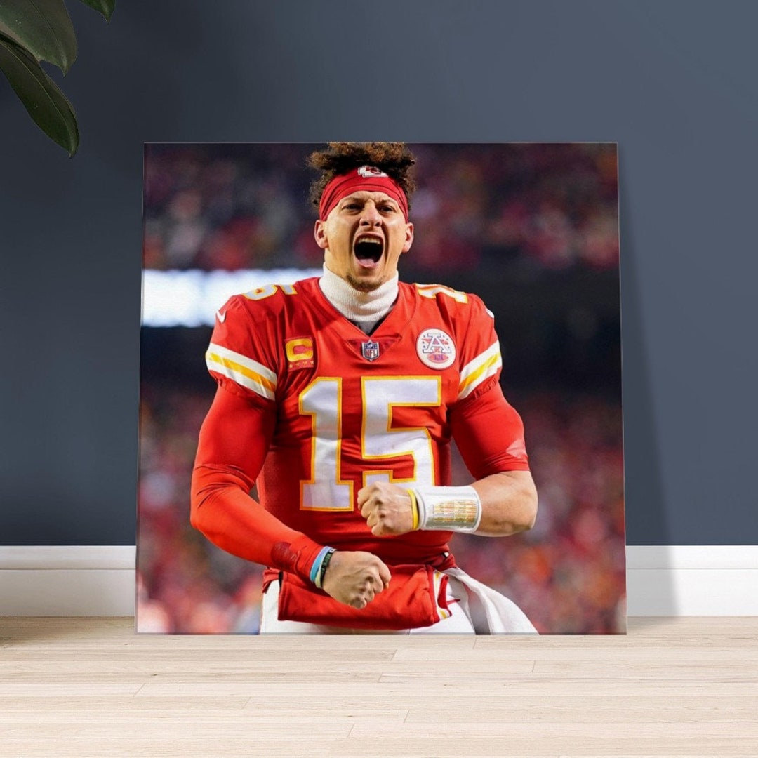 Patrick Mahomes Canvas Wall Art / Kansas City Chiefs Wall Art / KC ...